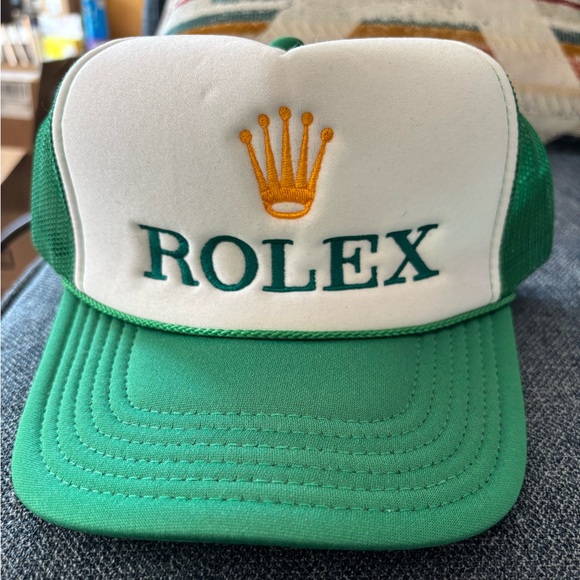 OTTO | Accessories | Otto Rolex Green And White Mens Snapback Trucker ...
